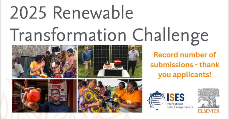 Record submissions to Renewable Transformation Challenge 2025! | ISES